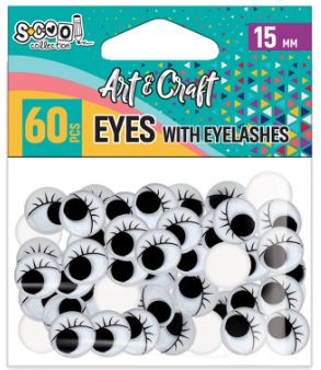 CRAFT UKRASNE OČI SA TREPAVICAMA 15MM 1/60