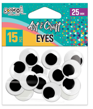 CRAFT UKRASNE OČI 25MM 1/15
