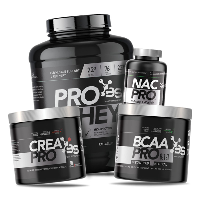 GET MAXXED Paket – Whey Protein 2.27kg + Kreatin + BCAA + NAC