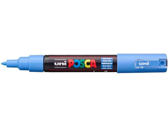 Uni Marker PC-1M plavi nebo 48 Posca 0,7mm