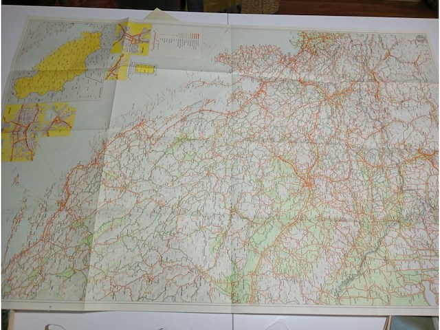 Putna karta SFR Jugoslavija  1:500.000 1977.