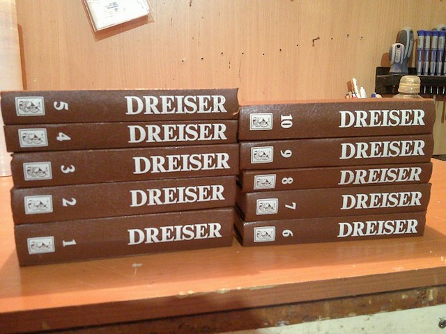 Teodor Drajzer Theodore Dreiser komplet 10 knjiga