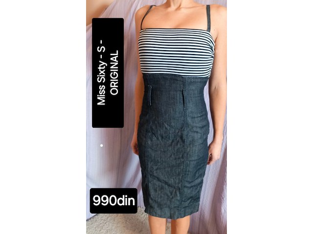 Miss Sixty haljina teksas S/36 - ORIGINAL