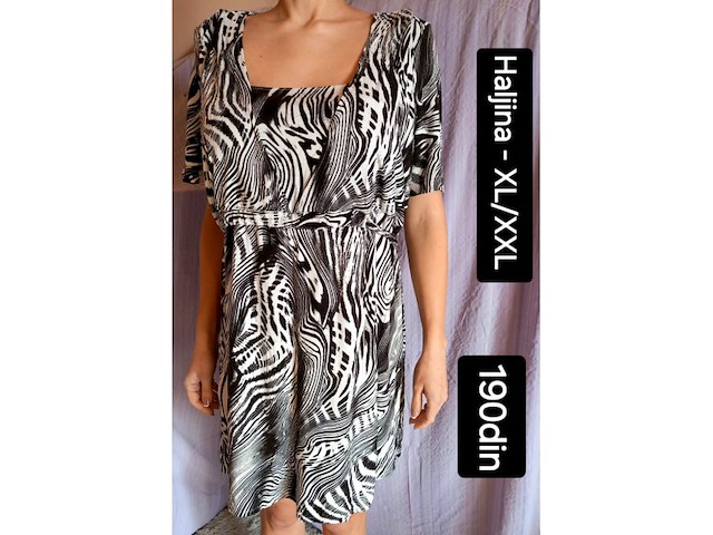 Haljina crno bela XL/XXL