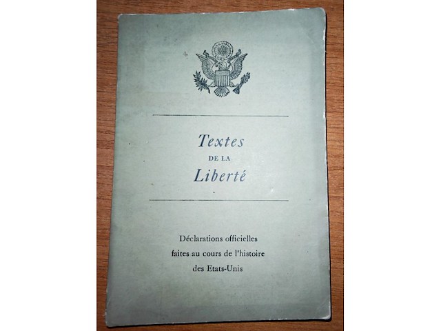 Textes de la Liberte (1945) - sa istorijskim potpisom