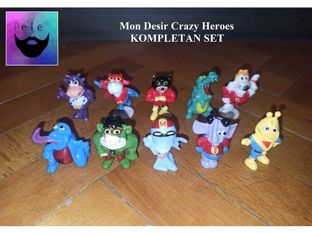 Figurice Mon Desir Crazy Heroes - KOMPLETAN SET