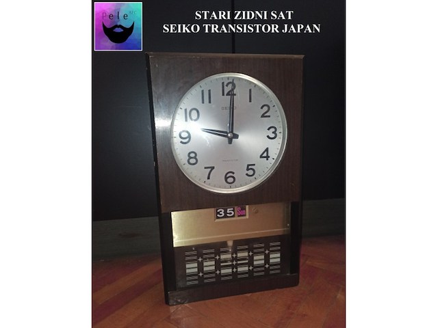 SEIKO Transistor stari zidni sat JAPAN - TOP PONUDA