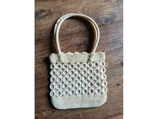 Vintage damska heklana torba