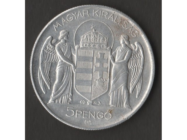 5 Pengo - 1943 - Hungary, Mađarska