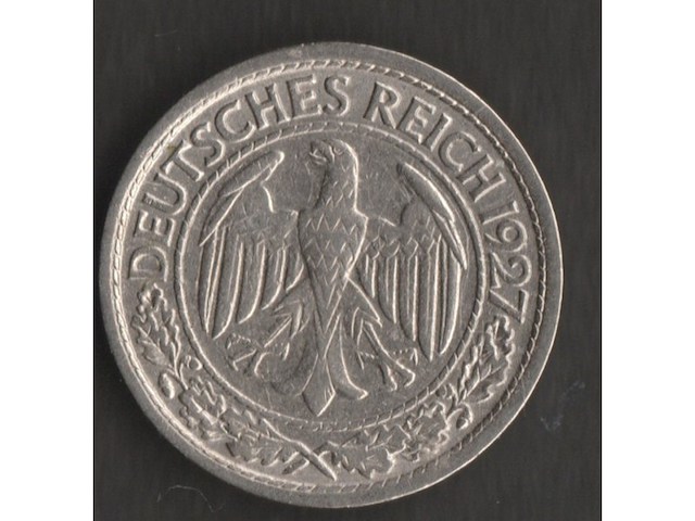 50 Reichspfennig - 1927 J - Nemačka