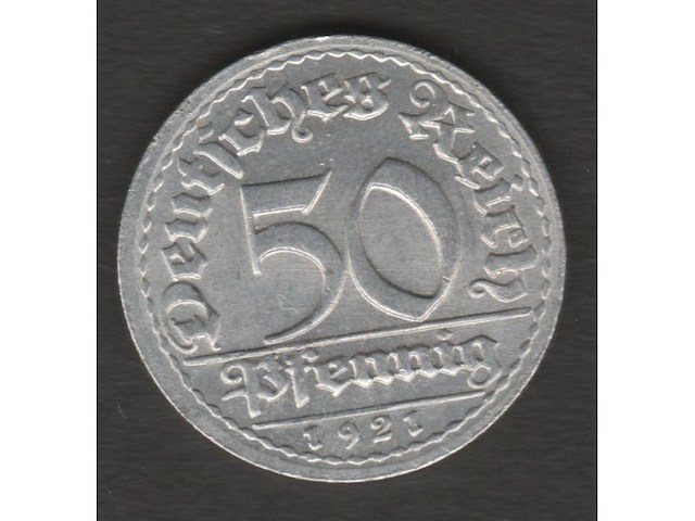 50 Pfennigs - 1921D - Nemačka