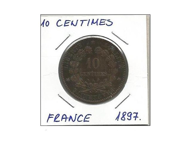 g4 Francuska 10 centimes 1897.