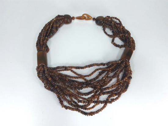 Vintage multistrand ogrlica od bakelita 364g