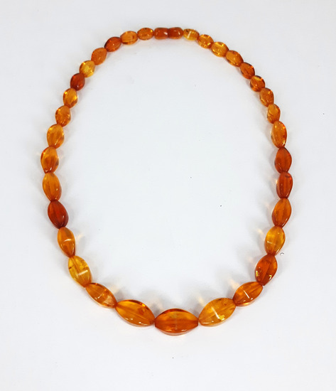 Vintage balticki cilibar 'Diamond Cut' ogrlica