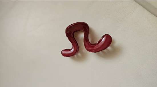 Snala za kosu burgundy, dekorativna