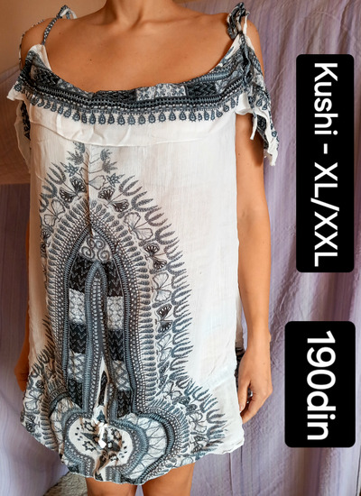 Kushi haljina letnja bela XL/XXL