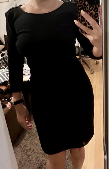 Tom Tailor xs mala crna mini haljina
