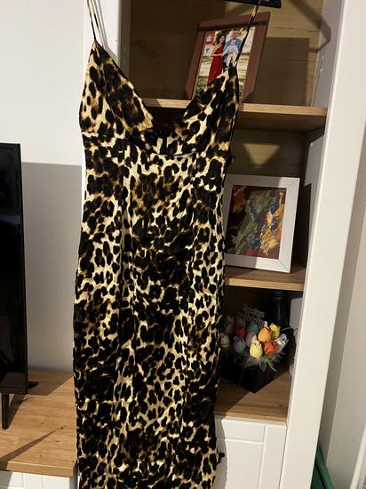Zara animal print haljina viskoza