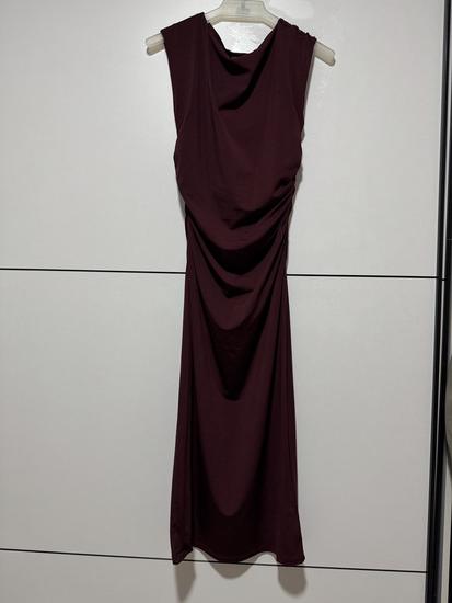 H&M bordo midi haljina