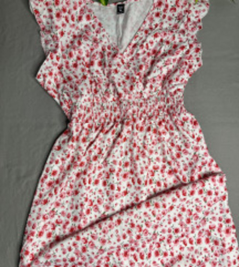 Shein curve floral maxi haljina, XL, NOVO