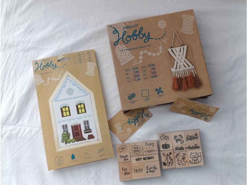 Kreativni DIY Hobby set (Makrame, Vez, Pečati)