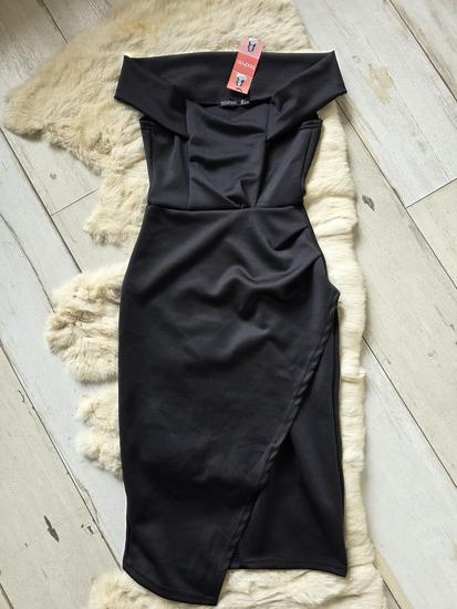 Boohoo nova crna haljina 36