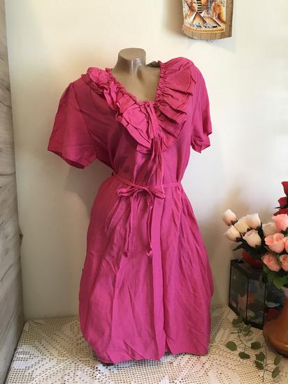 Nova Tina pink haljina sa karnericima M/L