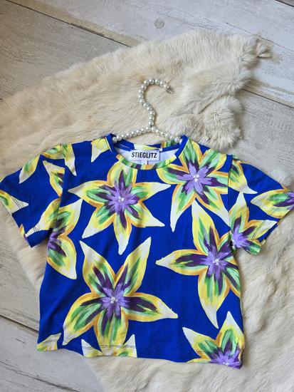 Stieglitz cvetna crop majica s