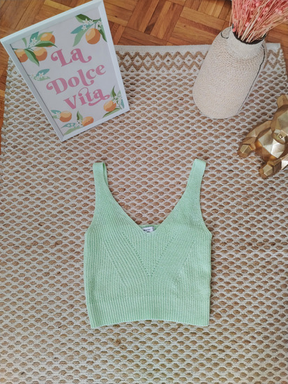 Stradivarius pletena bluza-top XS/S