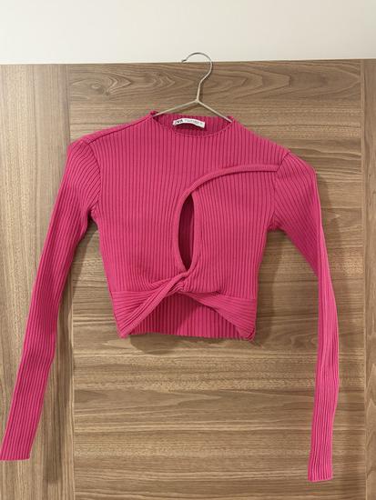 Zara kratak pink top