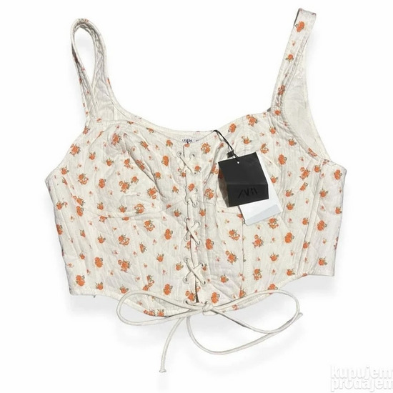 NOVO SA ETIKETOM Zara Corset Top