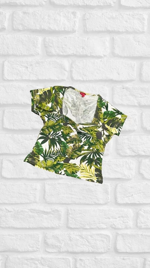 GUESS TRIKOTAZNA TROPICAL CROP MAJICA