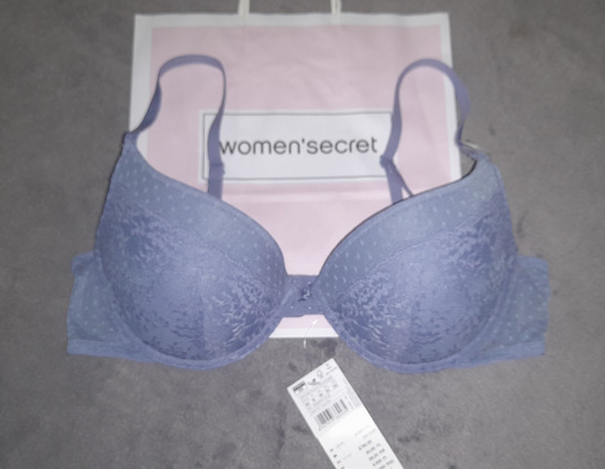 WS plavi cipka push up 80B NOVO!%