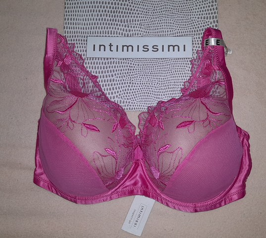 Intimissimi roze cvrsta cipka saten 75E NOVO!%