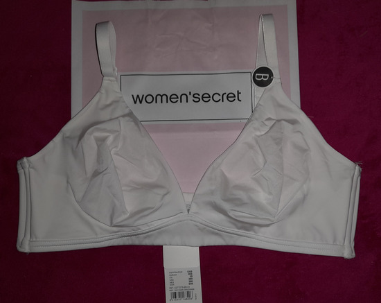 WS beli microfiber bralette bez žice 85B NOVO!%
