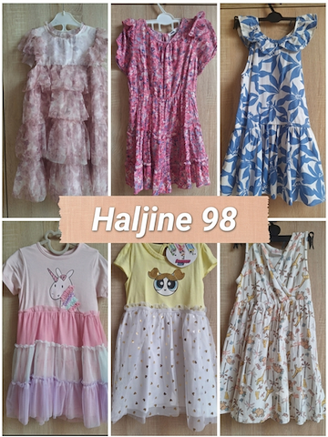 Lot haljinica za devojčice 98