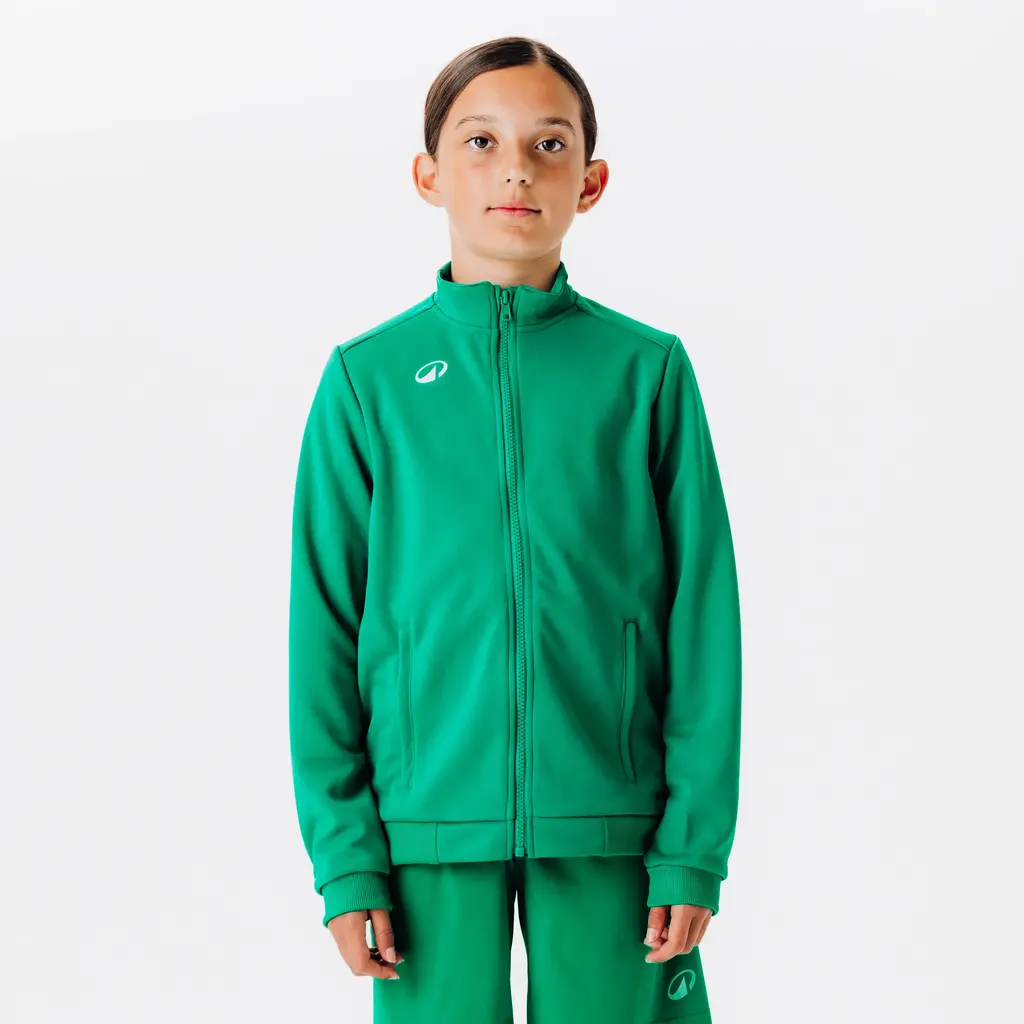Zelena dečja jakna za fudbal ESSENTIAL