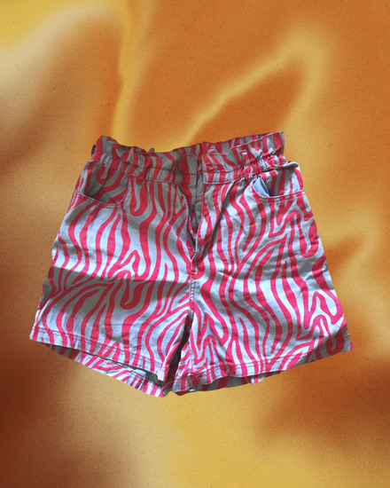 funky print teksas šorts