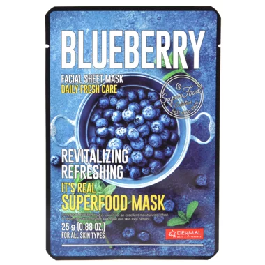 DERMAL
Sheet maska za lice - Superfood borovnica