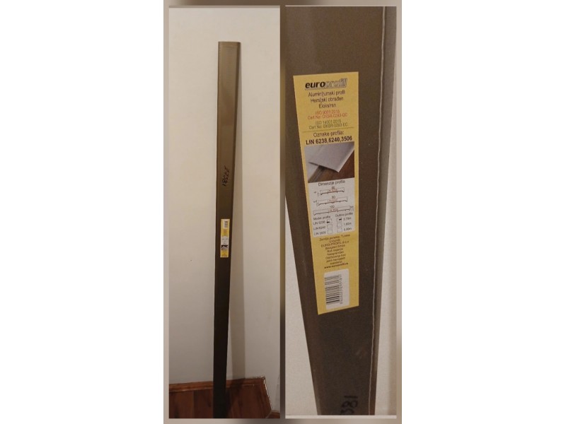 Euro-Profil aluminijumska lajsna 167 cm nova