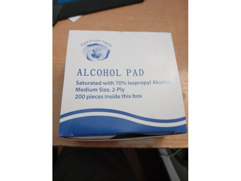 Alkoholne krpice 70% za dezinfekciju manjih površina