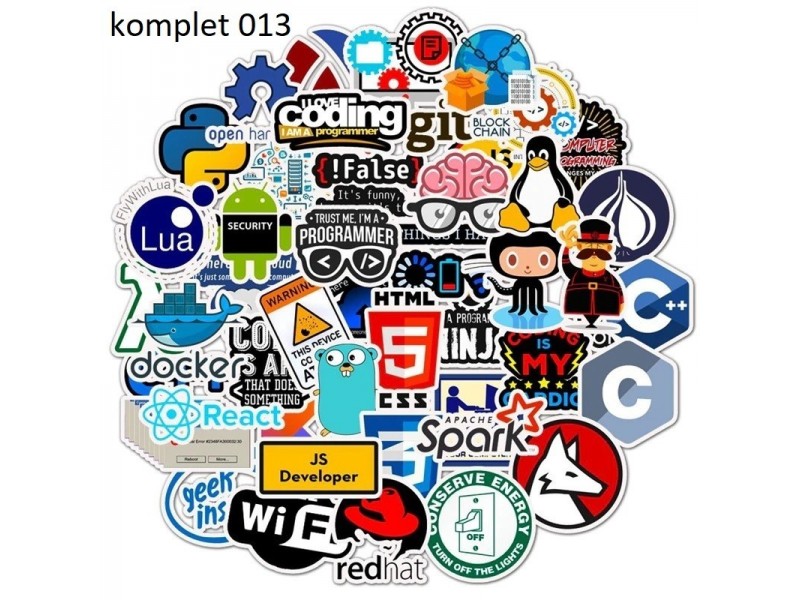 Stikeri Programerski - verzija 1 - 50 komada