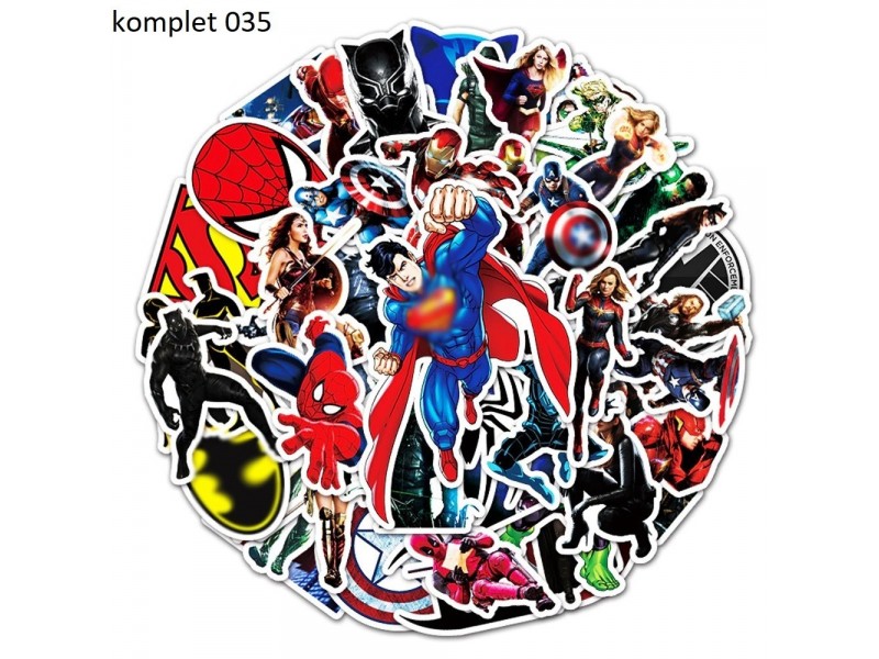 Stikeri superheroji - 50 komada