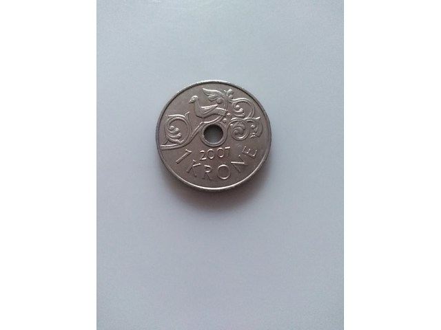 1 kruna Norveška,  2007.
