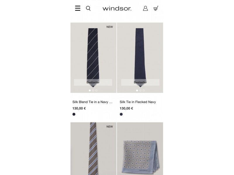 WINDSOR. LUKSUZNA KRAVATA 100% SVILA NOVO-akcija