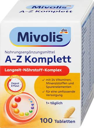 Mivolis
Mivolis A-Z komplet, tablete, 100 kom
Dodatak ishrani