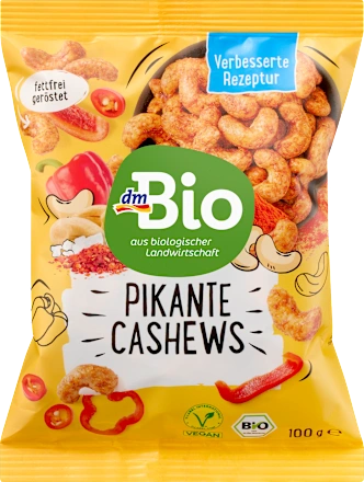 dmBio
Pikantno začinjena suvopečena jezgra indijskog oraha, 100 g