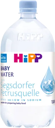 HiPP
BABY negazirana prirodna izvorska voda sa niskim sadržajem natrijuma, od 1. meseca, 1 l