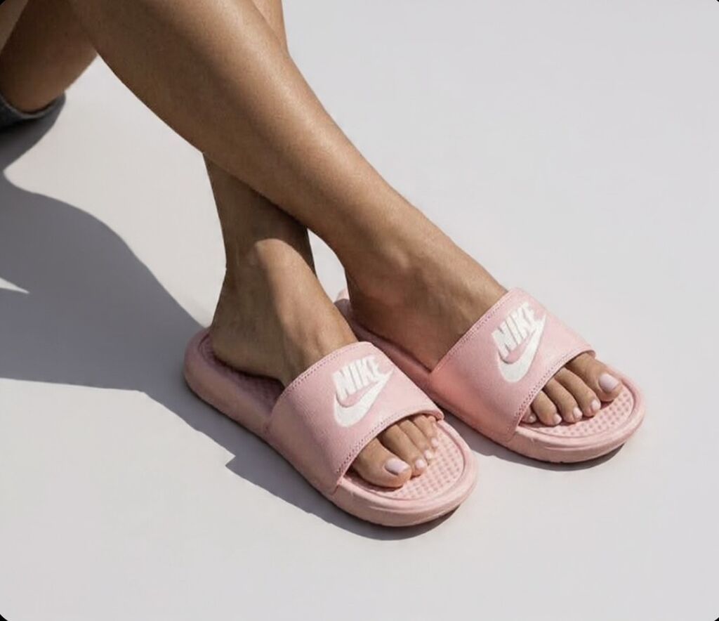 Nike ženske papuče – ružičaste - Model: klasične slide papuče sa