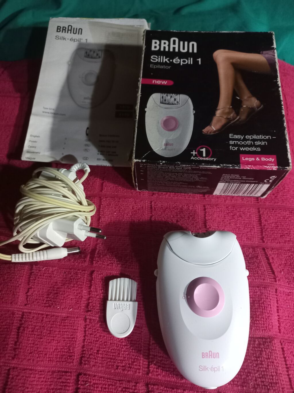 Braun Silk-épil 1 epilator – za depilaciju nogu i tela,koriscen svega